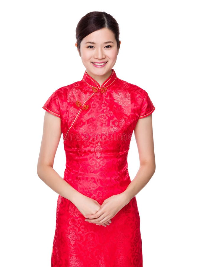 Mujer china foto de archivo. Imagen de japonés, rojo - 48520950