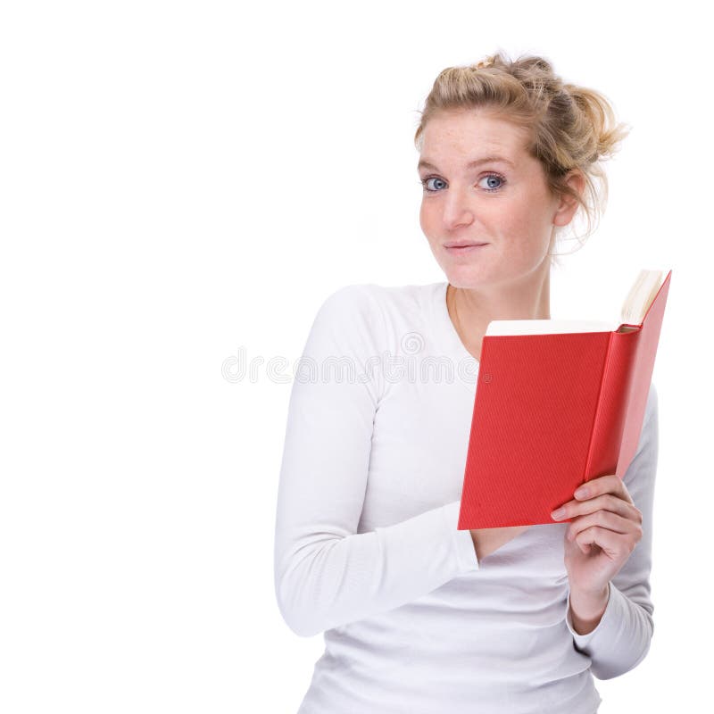 Mujer con el libro foto de archivo. Imagen de media, mujeres - 9346148