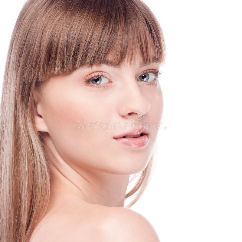 Mujer Con La Cara Perfecta De La Salud Foto de archivo - Imagen de ...