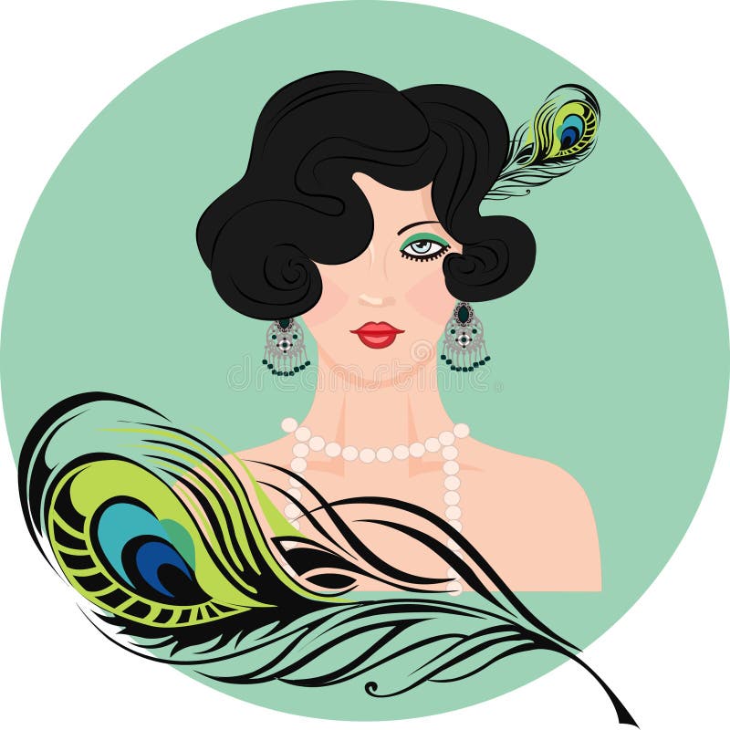 Mujer De Estilo Art Déco Imagen De Archivo Imagen De Pista 178589449