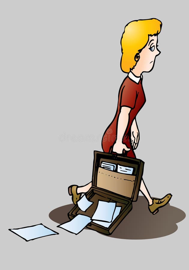 Mujer De Negocios Descuidada Stock de ilustración - Ilustración de ...