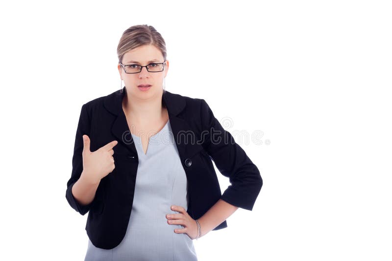 Mujer De Negocios Ofendida Enojada Imagen de archivo - Imagen de ...