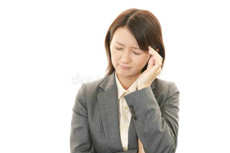 Mujer De Negocios Subrayada Foto de archivo - Imagen de adulto ...