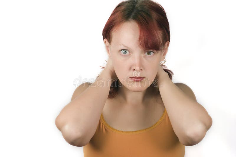 Mujer descuidada imagen de archivo. Imagen de aislado - 2639843