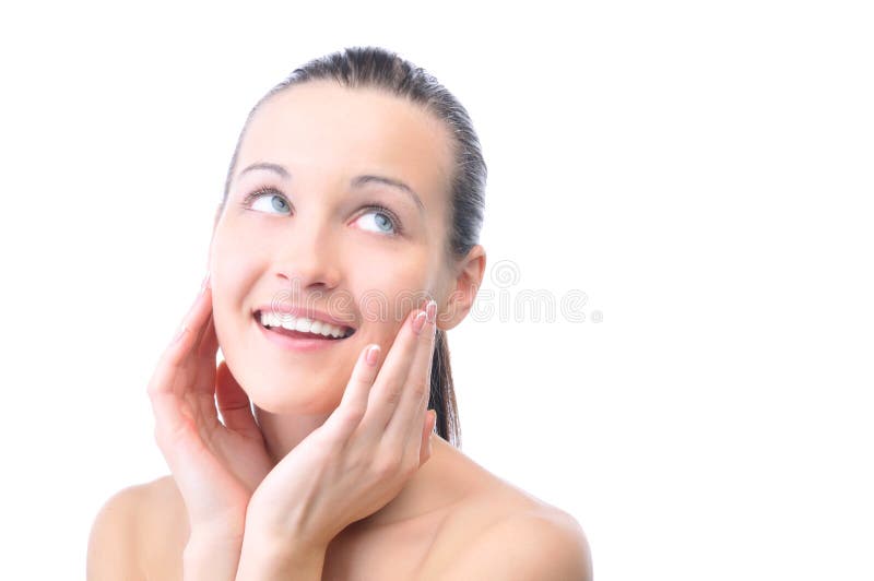 Mujer descuidada hermosa imagen de archivo. Imagen de cara - 17416611