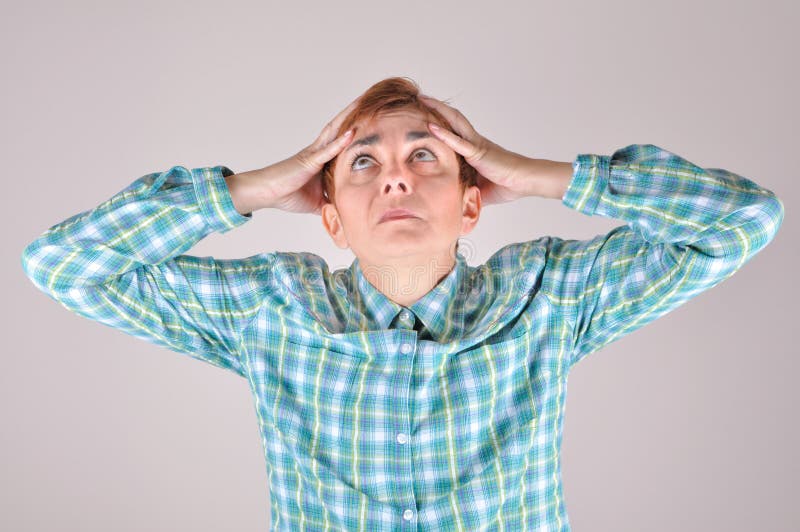 Mujer Desesperada Y Deprimida Foto de archivo - Imagen de adulto ...