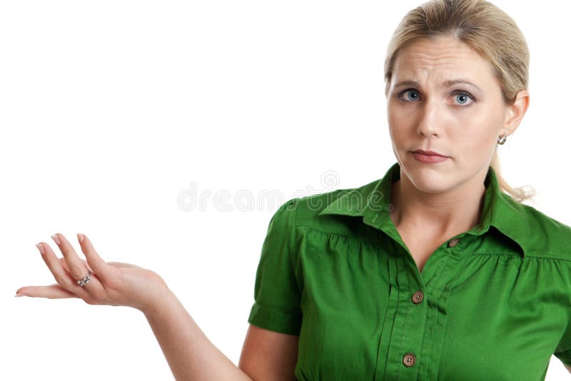 Mujer en duda imagen de archivo. Imagen de persona, confuso - 22393795