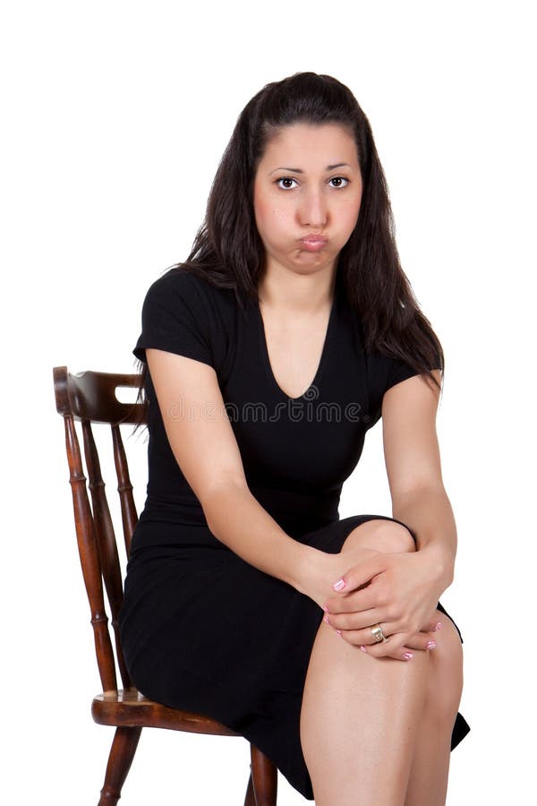 Mujer en silla foto de archivo. Imagen de pelo, atractivo - 30899336