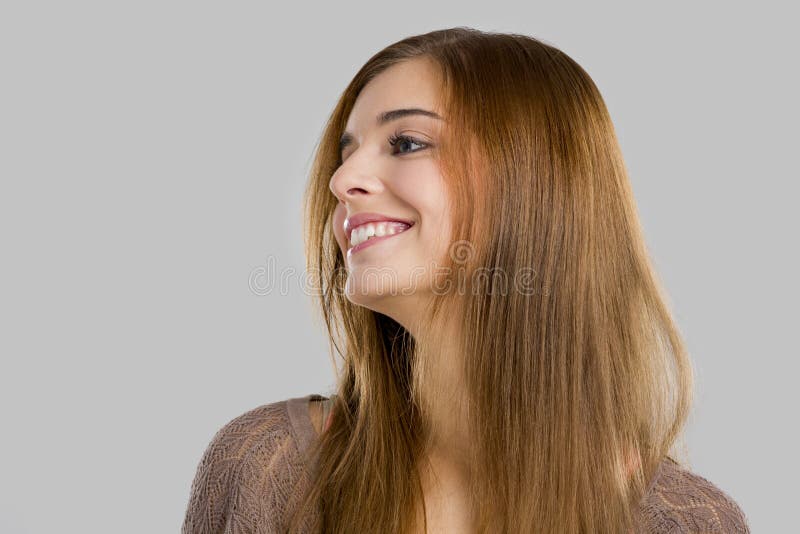 Mujer feliz foto de archivo. Imagen de confidente, cierre - 37749526