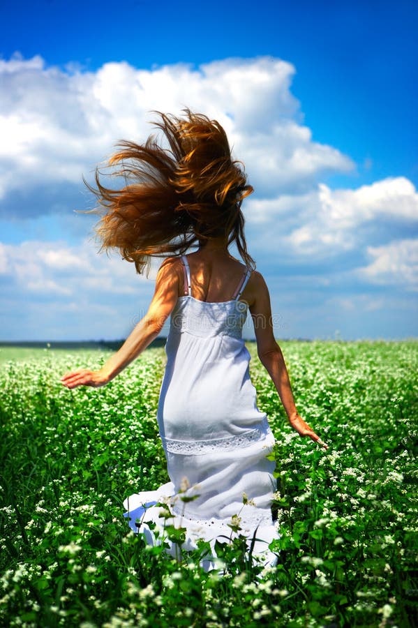 Mujer feliz imagen de archivo. Imagen de libre, fondo - 5962145