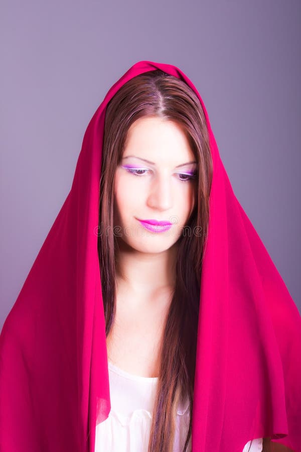 Viuda Atractiva Atractiva Con Velo Negro Imagen de archivo - Imagen de ...