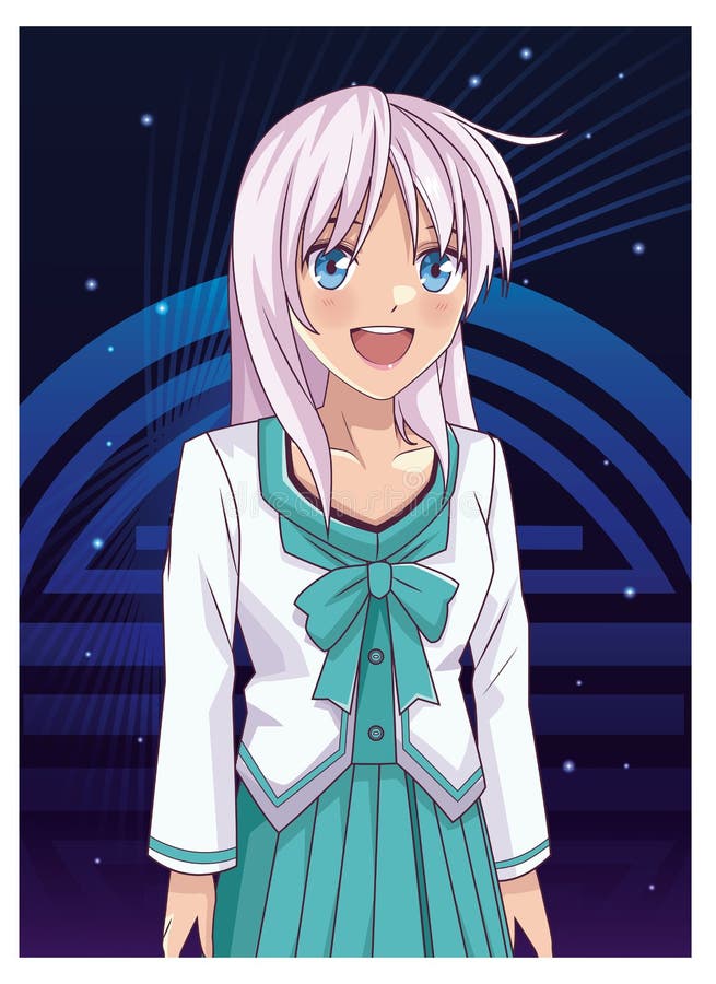 Mujer hermosa del animado ilustración del vector. Ilustración de humano ...