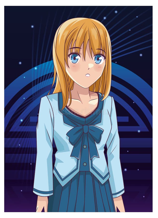 Mujer hermosa del animado ilustración del vector. Ilustración de ...