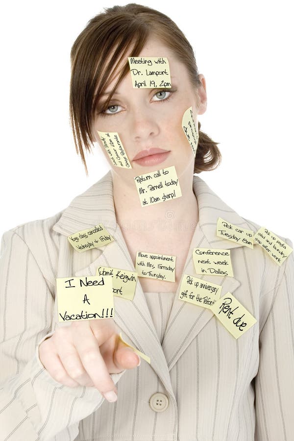 Mujer joven abrumada imagen de archivo. Imagen de trastorno - 633257