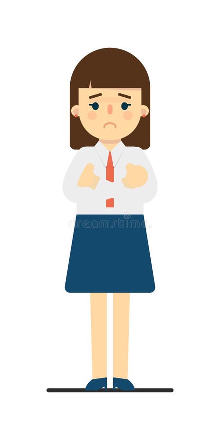 Personaje apenado. stock de ilustración. Ilustración de gris - 9428430