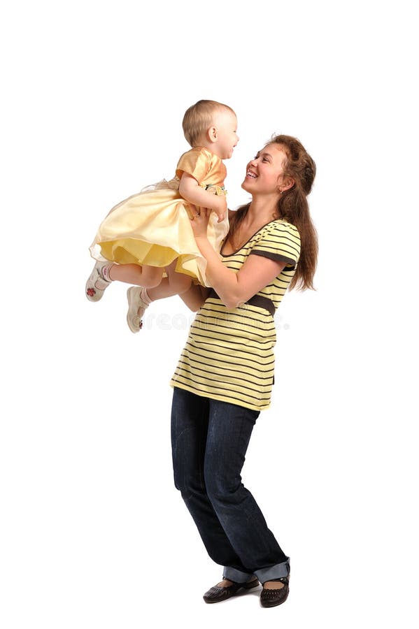 Mujer joven con el bebé foto de archivo. Imagen de sano - 10310496