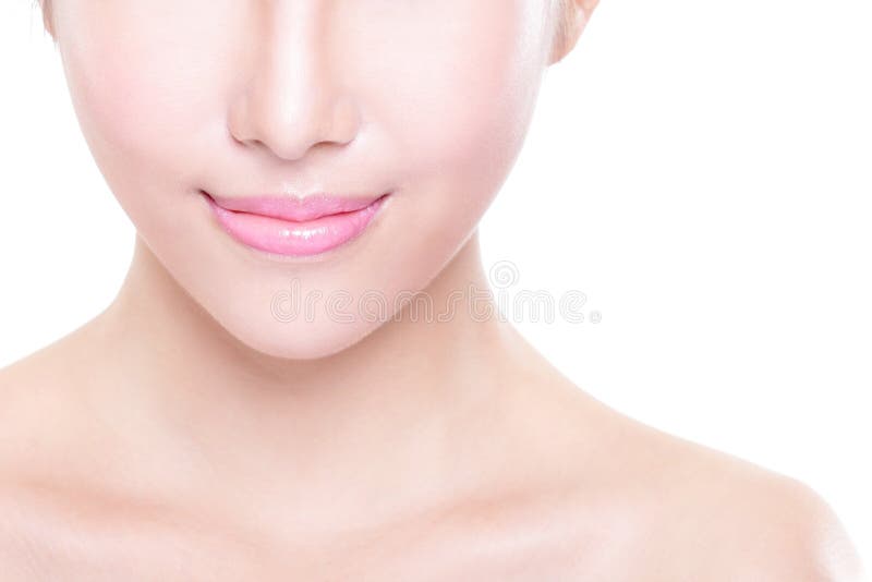 Mujer Joven Con Los Labios Hermosos Foto de archivo - Imagen de labios ...