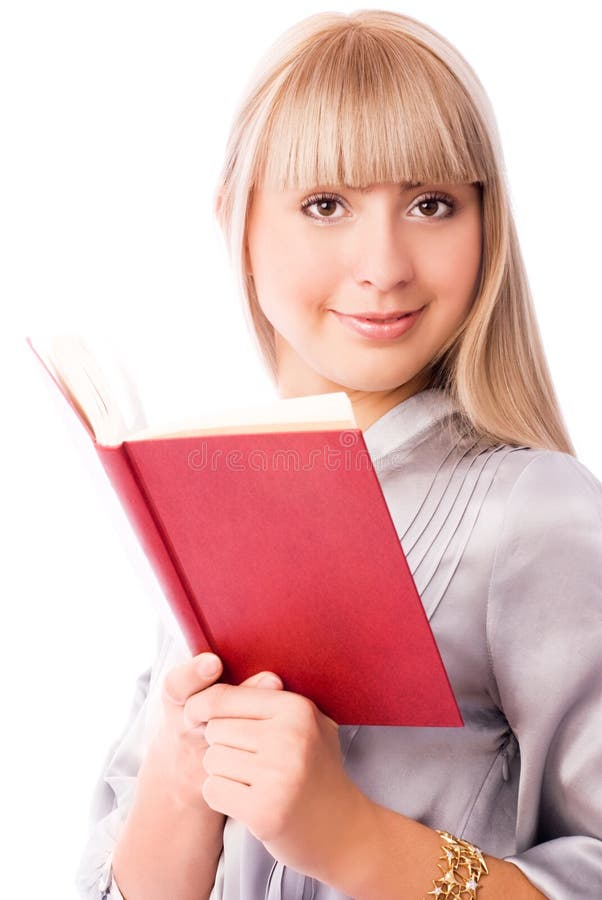 Mujer Joven Hermosa Con Un Libro Imagen de archivo - Imagen de ...