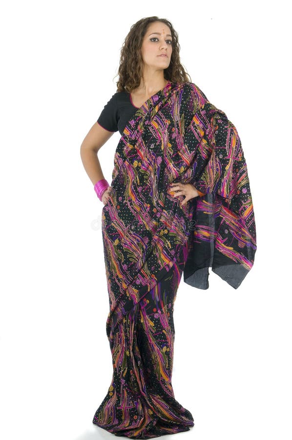 Mujer Joven India En La Ropa Tradicional Foto de archivo - Imagen de ...