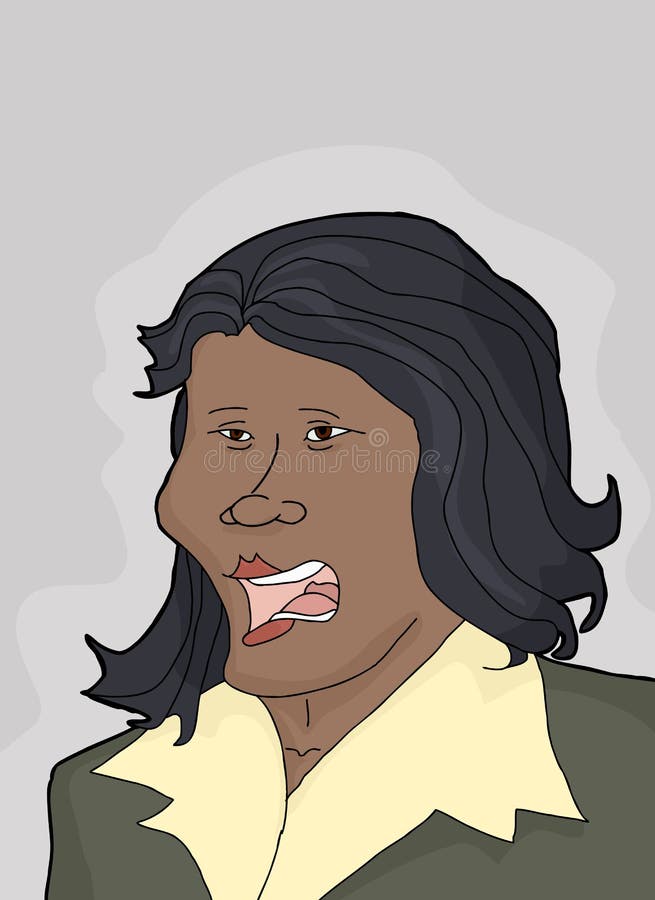 Caricatura De Una Mujer India Arrepentida Stock de ilustración ...