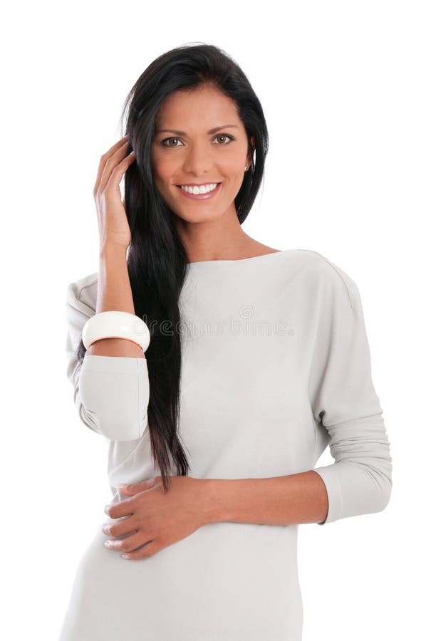 La mujer feliz se relaja imagen de archivo. Imagen de goce - 27472069