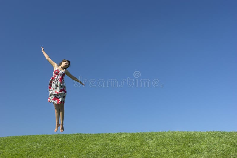 Mujer libre imagen de archivo. Imagen de disfrutar, ocio - 2995511