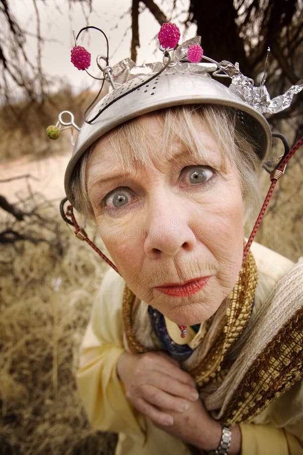 Mujer loca imagen de archivo. Imagen de hoja, loco, sombrero - 8871851