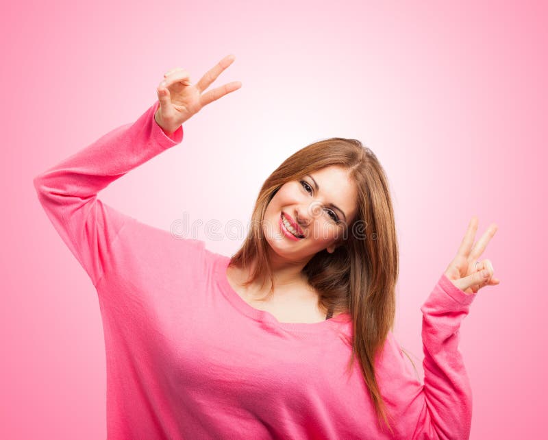 Mujer muy feliz foto de archivo. Imagen de muchacha, belleza - 42753496