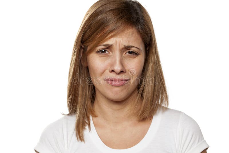 Mujer que llora foto de archivo. Imagen de joven, mujer - 58717694