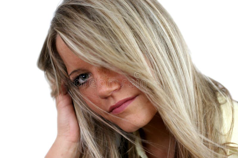 Mujer sensible imagen de archivo. Imagen de encanto, feliz - 10264239