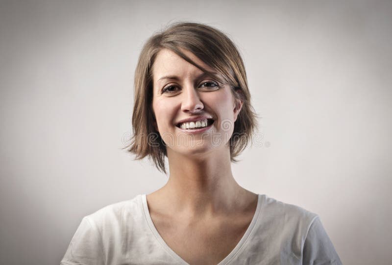 Mujer sonriente imagen de archivo. Imagen de asombroso - 23744255