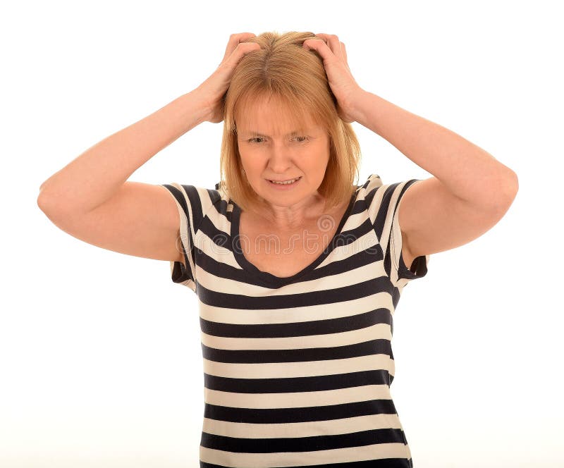 Mujer subrayada imagen de archivo. Imagen de agotador - 38348979