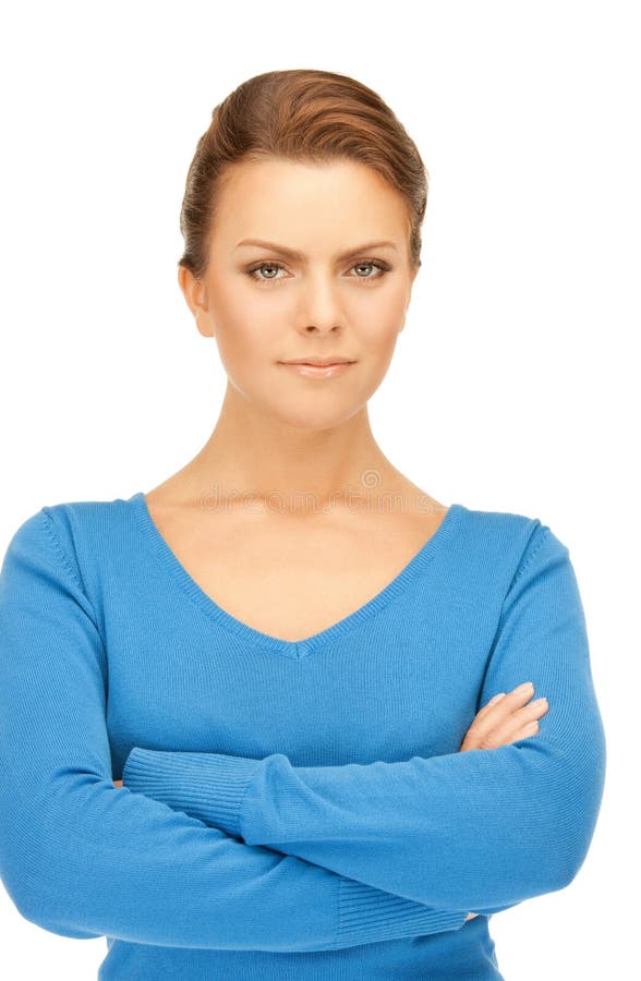 Mujer tranquila y amistosa imagen de archivo. Imagen de elegante - 39999697
