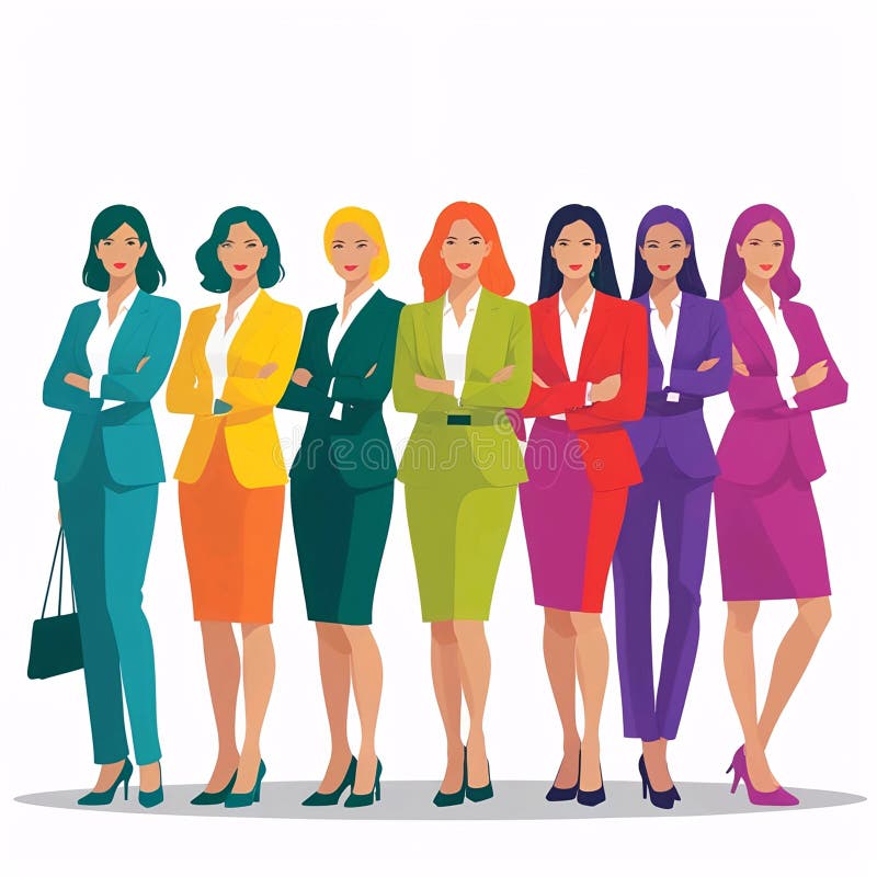 Mujeres Empoderadas : Un Espectro De Fuerza Stock de ilustración ...