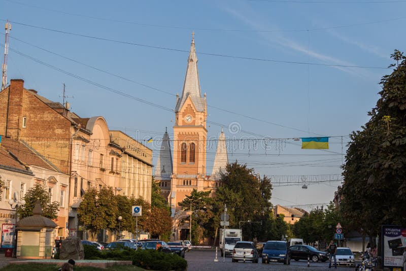 Center of the City Mukacheve Editorial Image - Image of ancient, fall ...