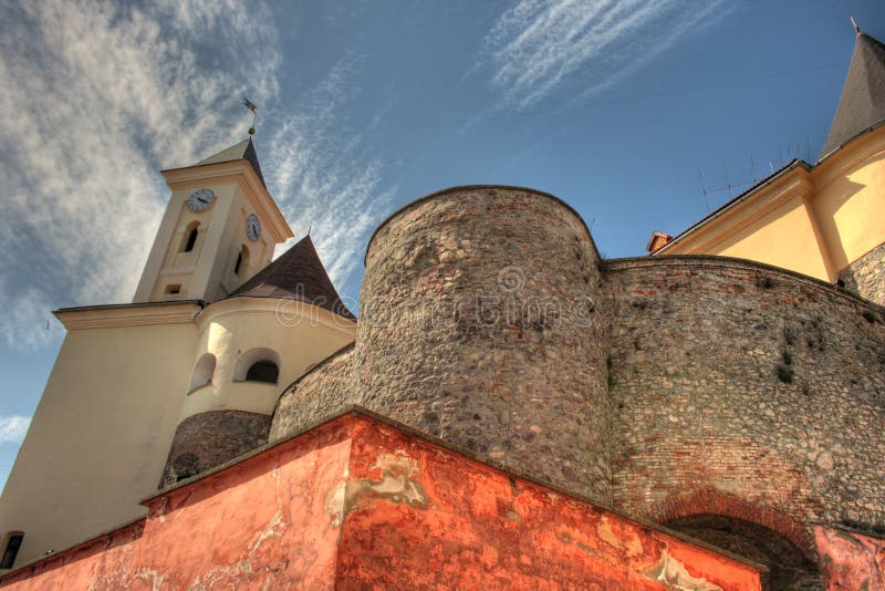 Mukachevo Castle View (Ukraine) Stock Image - Image of palanok ...