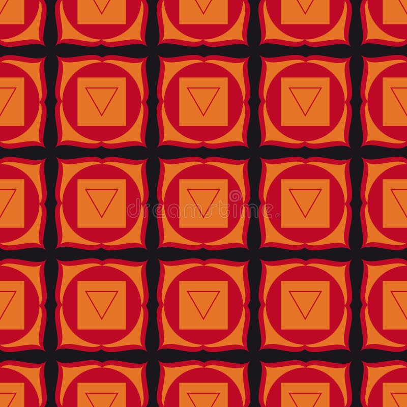 Muladhara - Wurzel Chakra Das Symbol Des Ersten Chakra Vektor Stock ...