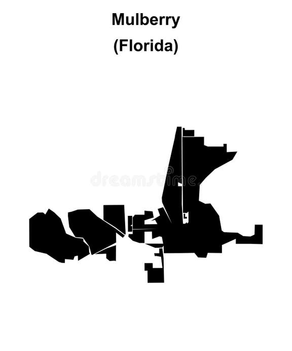 Mulberry outline map stock vector. Illustration of outline - 386150313