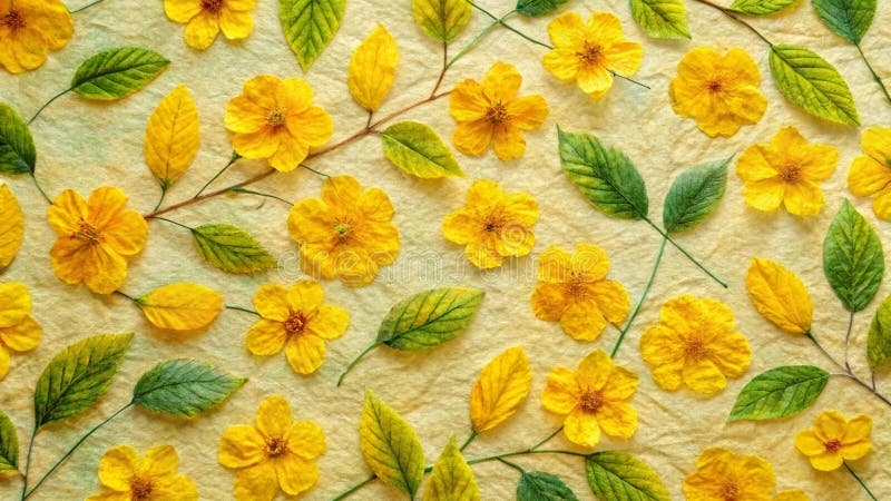 Mulberry Paper National Floral Pattern Background Stock Illustration ...