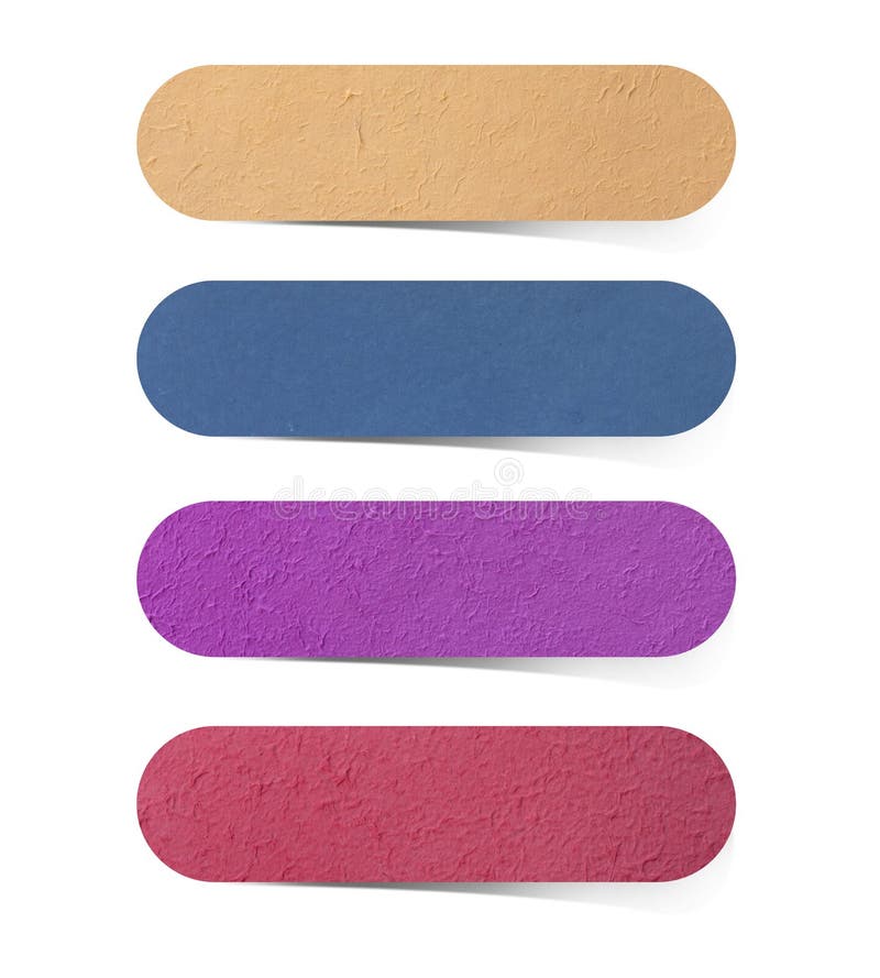 Mulberry Paper Tag Collection Stock Illustration - Illustration of ...