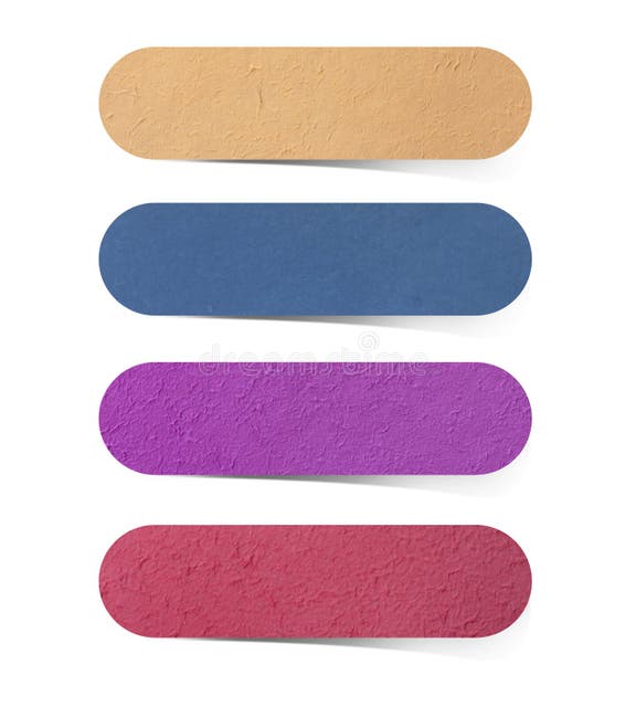 Mulberry Paper Tag Collection Stock Illustration - Illustration of ...