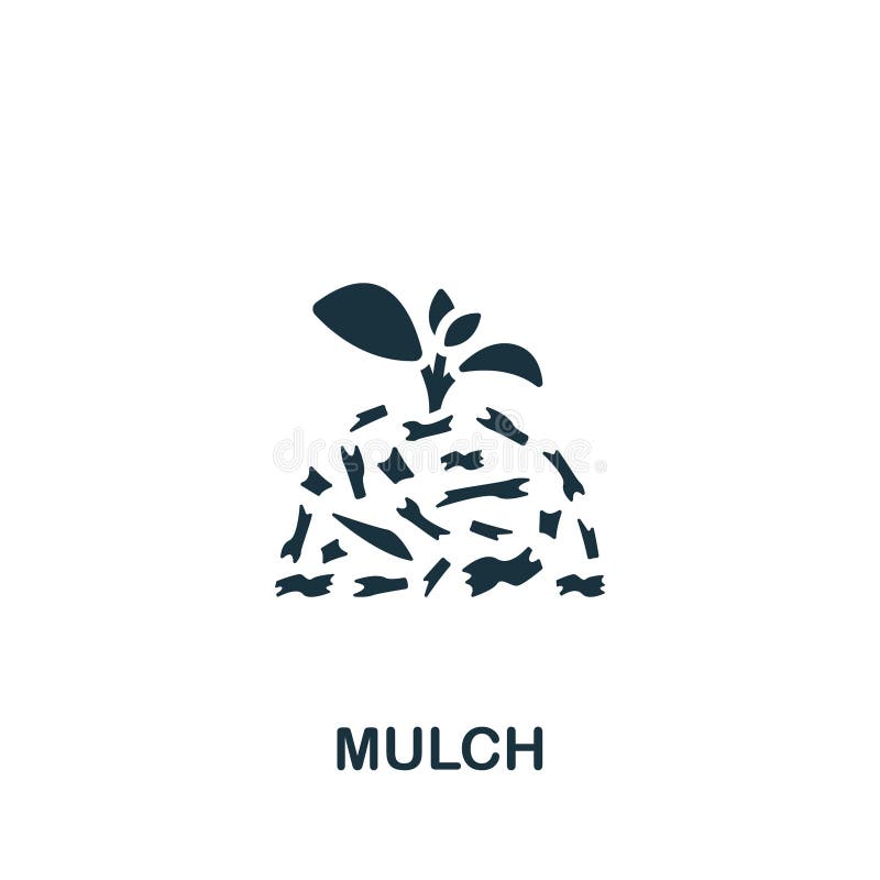 Mulch Icon. Monochrome Simple Sign from Agriculture Collection Stock ... Mulch Icon. Monochrome Simple Sign from Agriculture Collection Stock ...