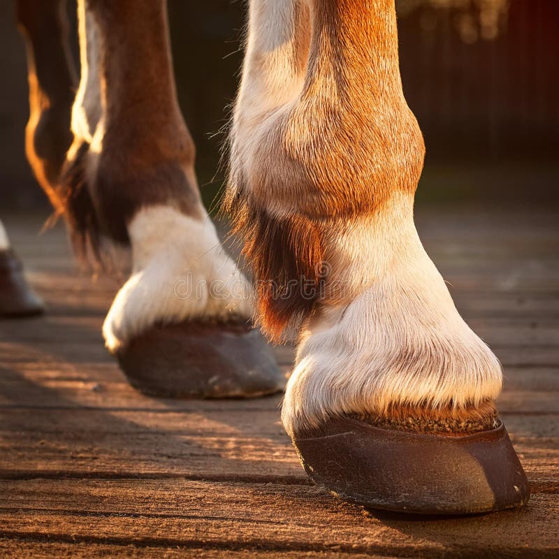 Mule feet, AI generated stock illustration. Illustration of feet ...