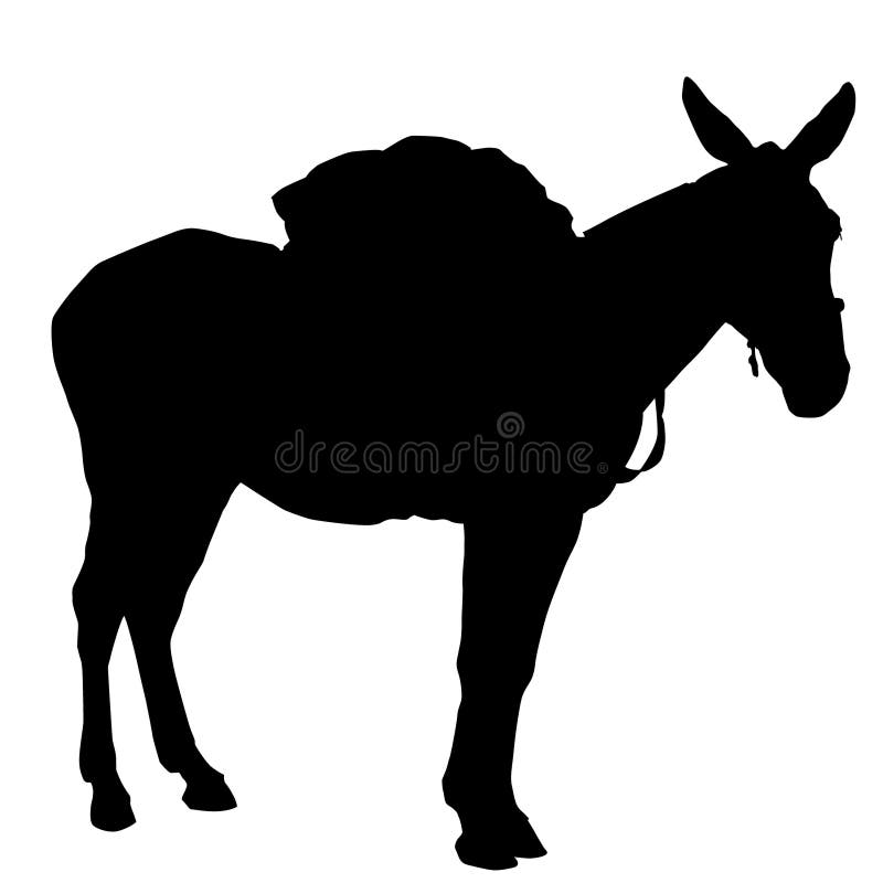 Pack Mule Silhouette