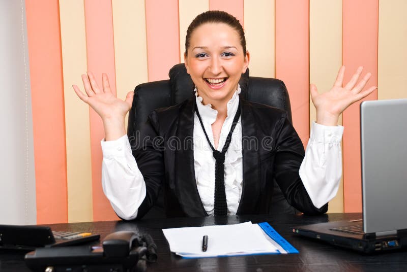 Mulher Executiva Com Sucesso No Negócio Foto de Stock - Imagem de ...