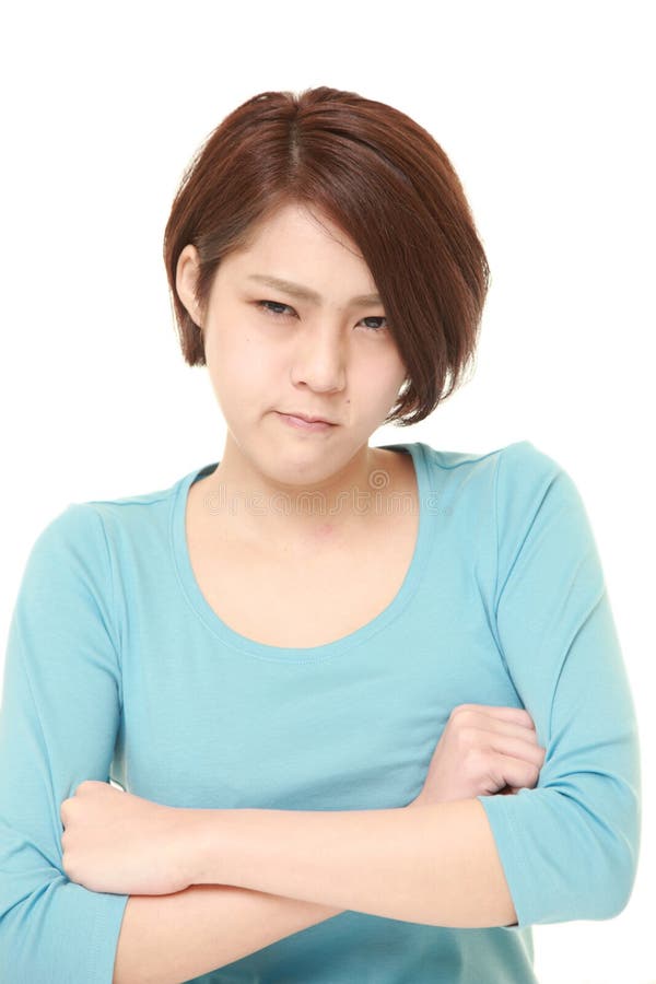 Mulher Japonesa Nova Em Um Humor Mau Foto de Stock - Imagem de ... Mulher Japonesa Nova Em Um Humor Mau Foto de Stock - Imagem de ...