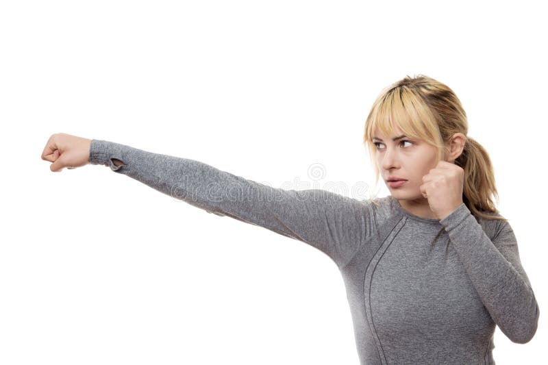 Mulher que perfura o ar foto de stock. Imagem de pessoa - 103148356