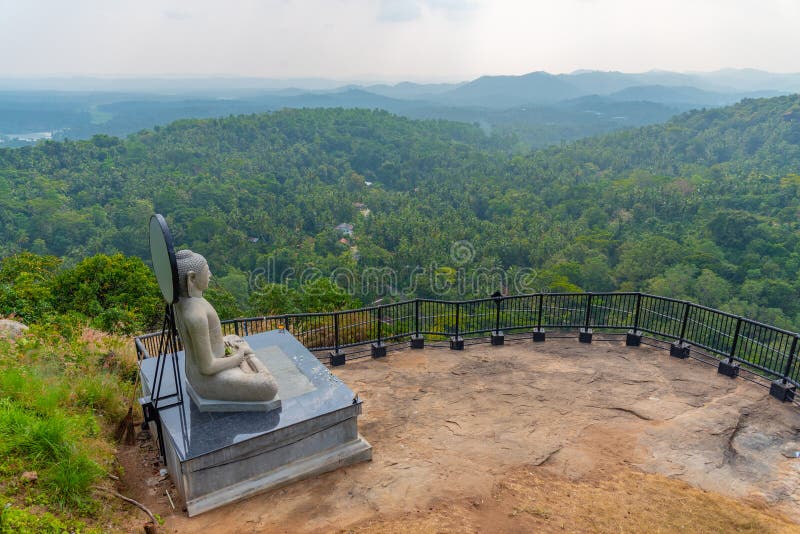 Mulkirigala Rock Temples at Sri Lanka Stock Image - Image of ...
