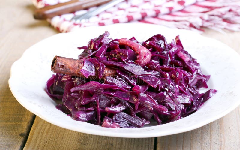 Mulled red cabbage stock photo. Image of healthy, homemade - 37457564