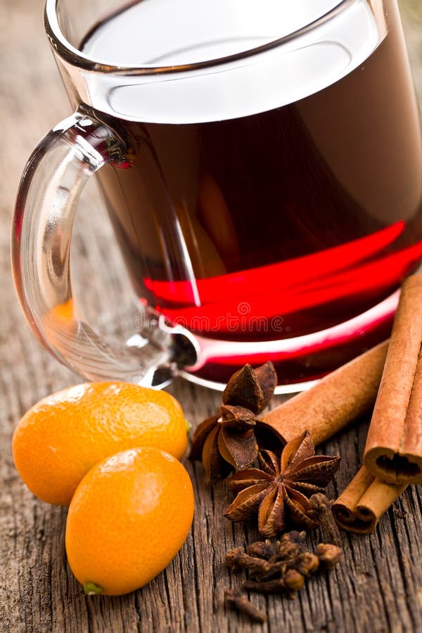 Mulled wine stock image. Image of bright, homemade, aromatic - 22375995